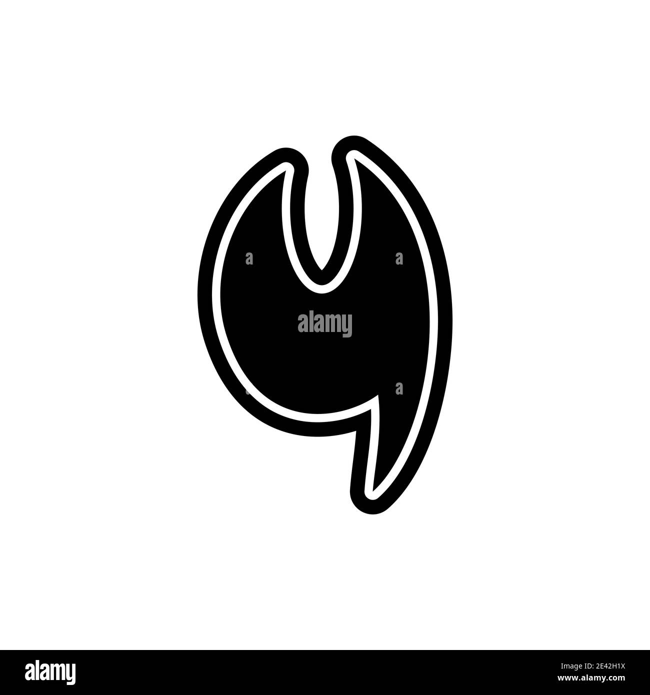 4 number four font decorative hand drawn lettering, vector numeral ...