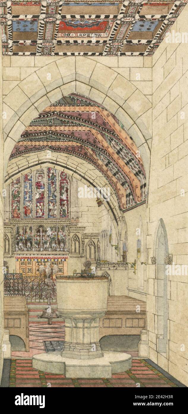 George Edmund Street, 1824â€“1881, British, Design for Polychromatic ...