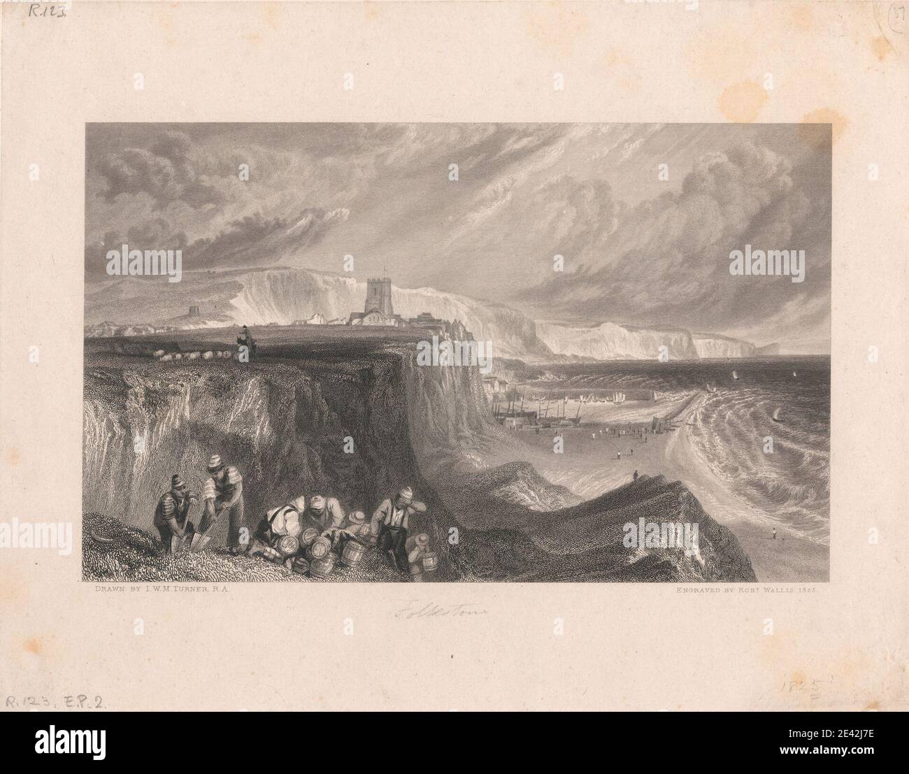 Print made by Robert Wallis, 1794â€“1878, British, Folkstone, Kent ...