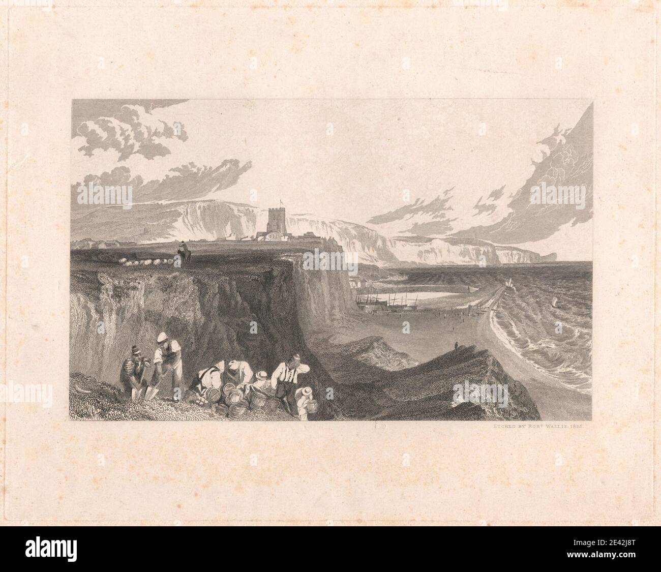 Print made by Robert Wallis, 1794â€“1878, British, Folkstone, Kent ...