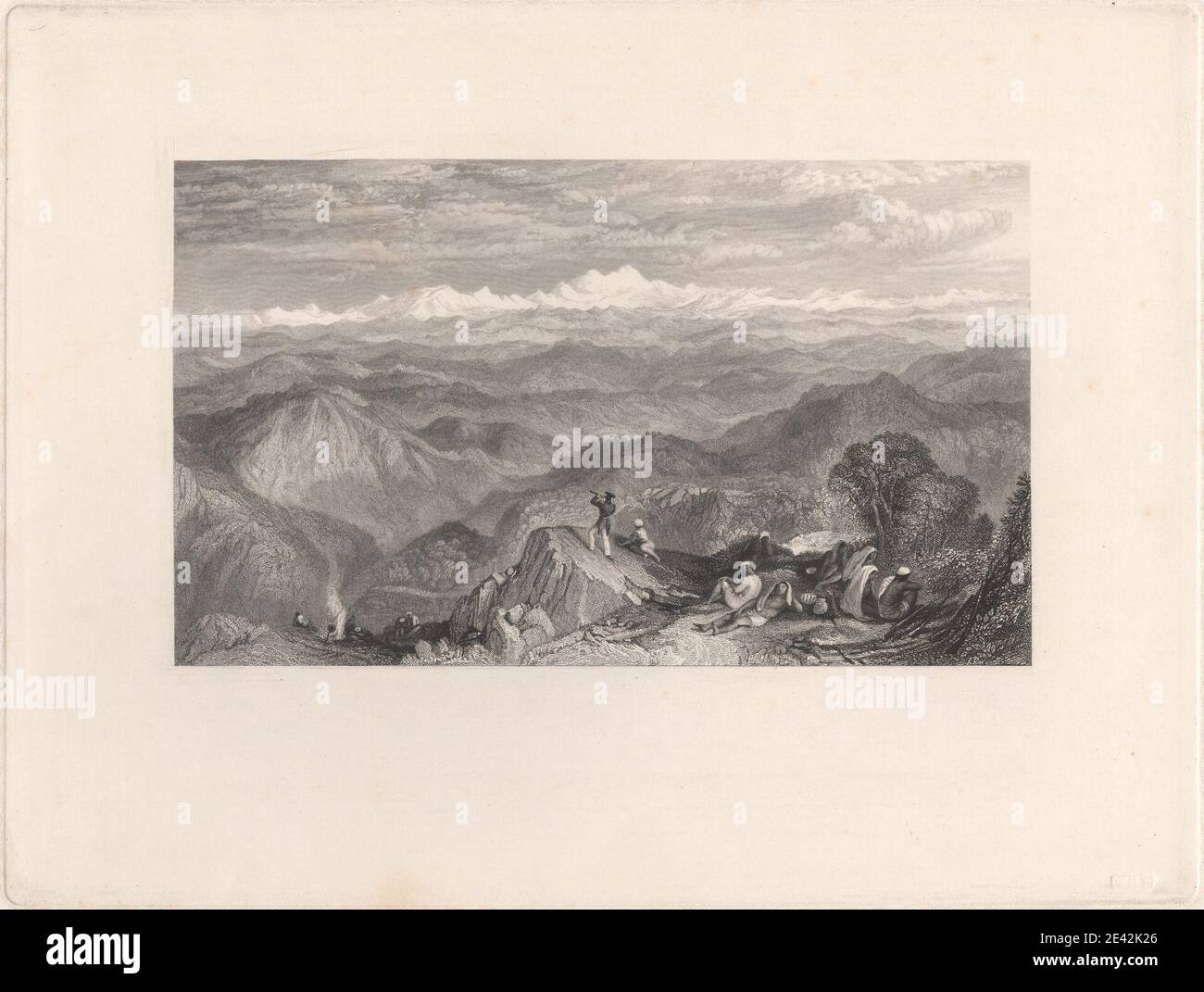 Edward Goodall, 1795â€“1870, British, Snowy Range from Tyne or Marma ...