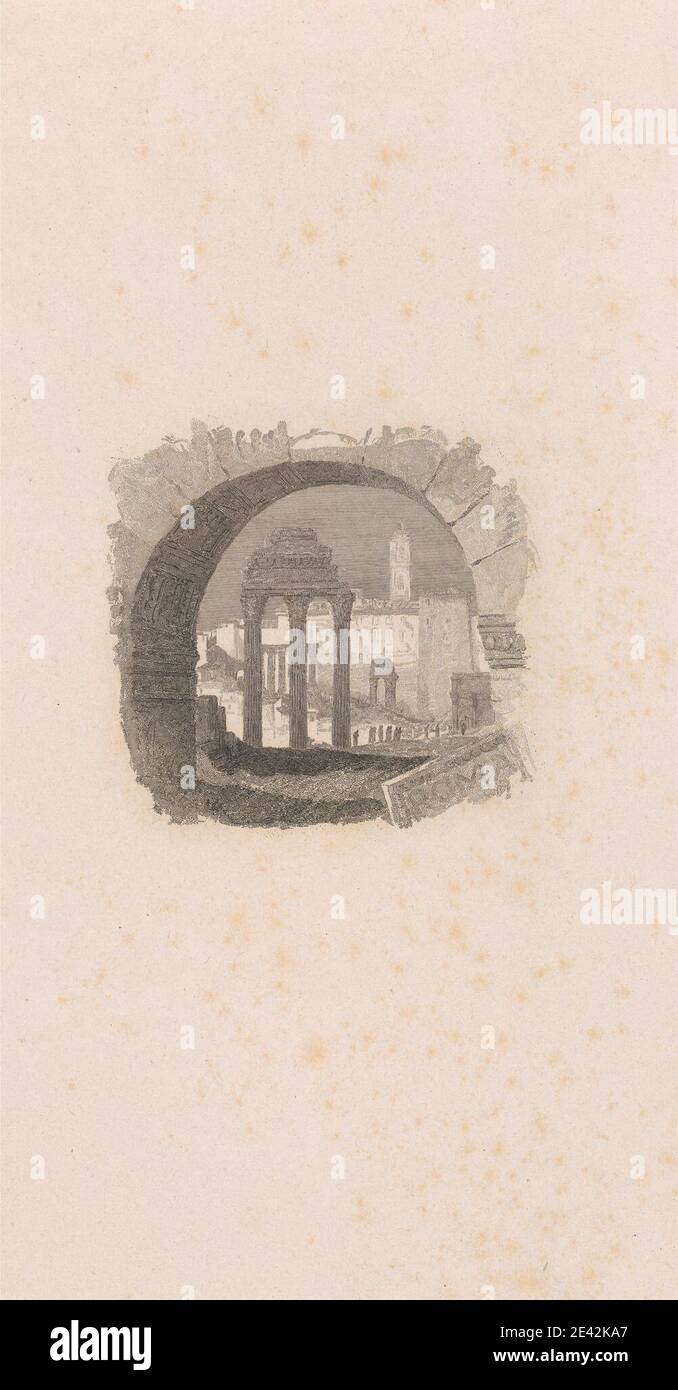 Print made by Edward Goodall, 1795â€“1870, British, The Forum (vignette ...