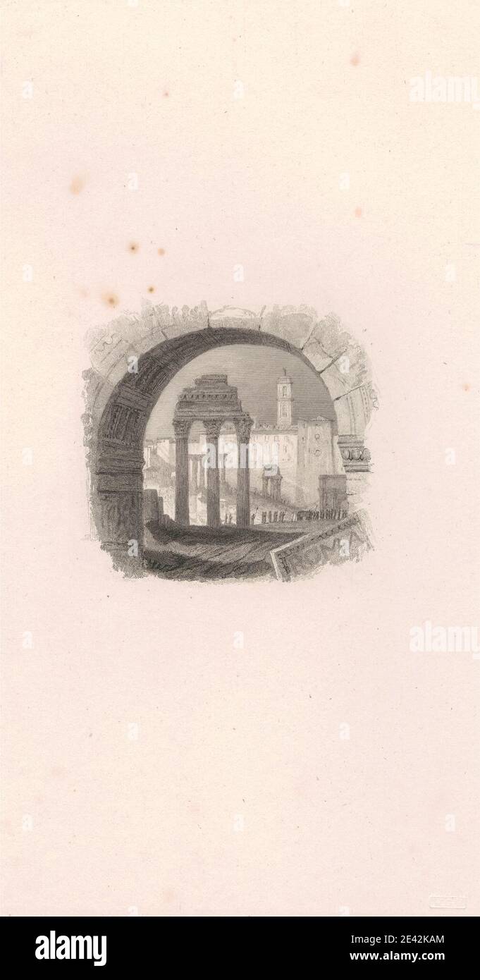 Print made by Edward Goodall, 1795â€“1870, British, The Forum (vignette ...