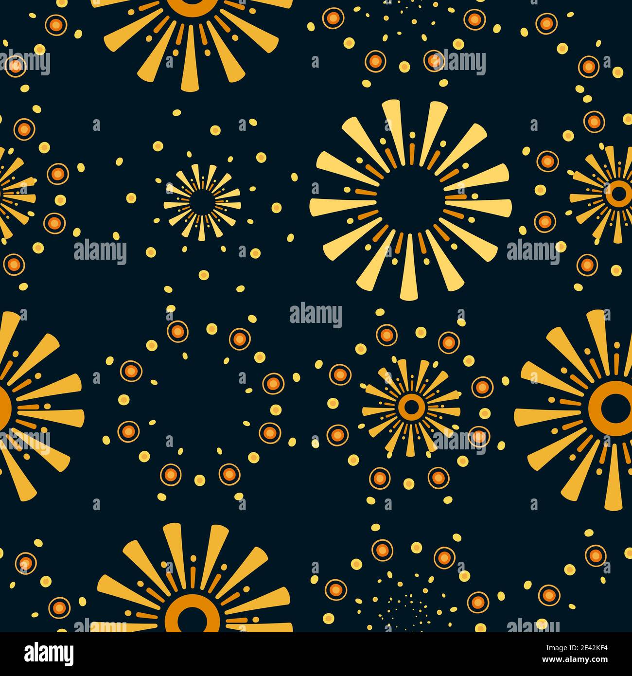 Seamless pattern of abstract sun rays six different variation vector ...