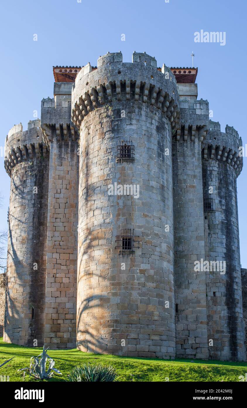 Christian castle of Granadilla village. Medieval town evacuated in 1965 ...