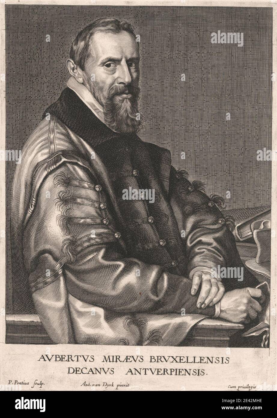 Paulus Pontius, 1603â€“1658, Flemish, Aubertus MirÃ¦us Bruxellensis ...