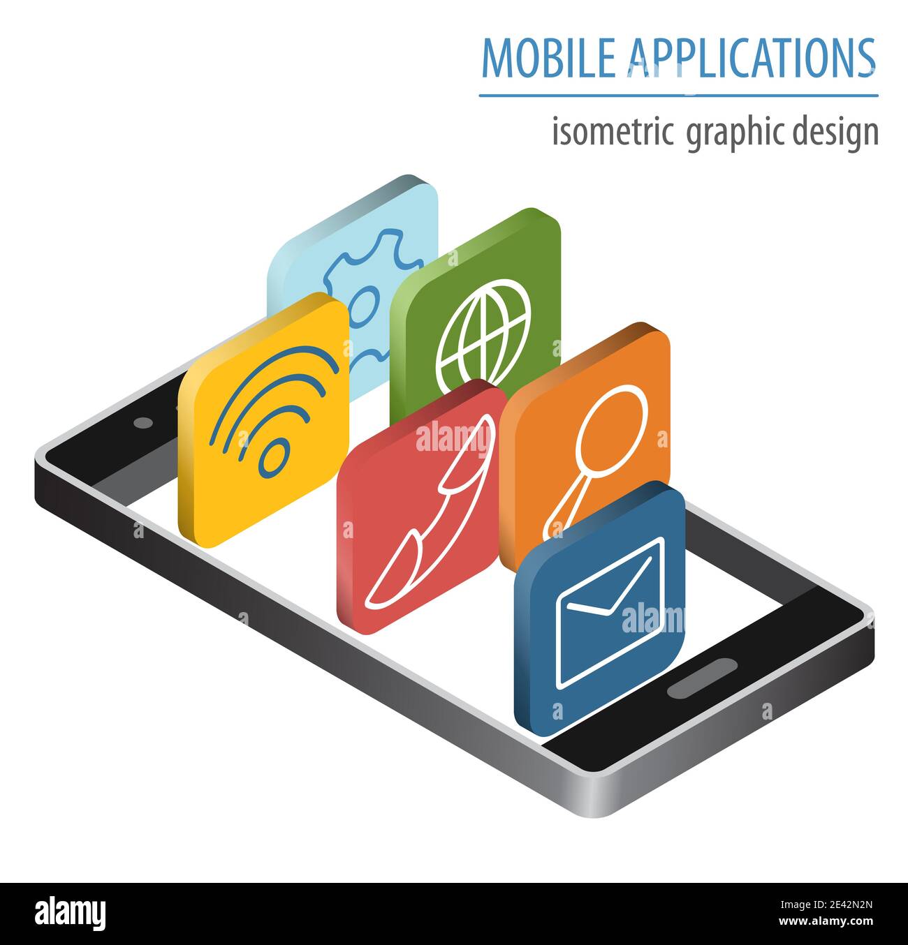 Mobile crane isometric hi-res stock photography and images - Alamy