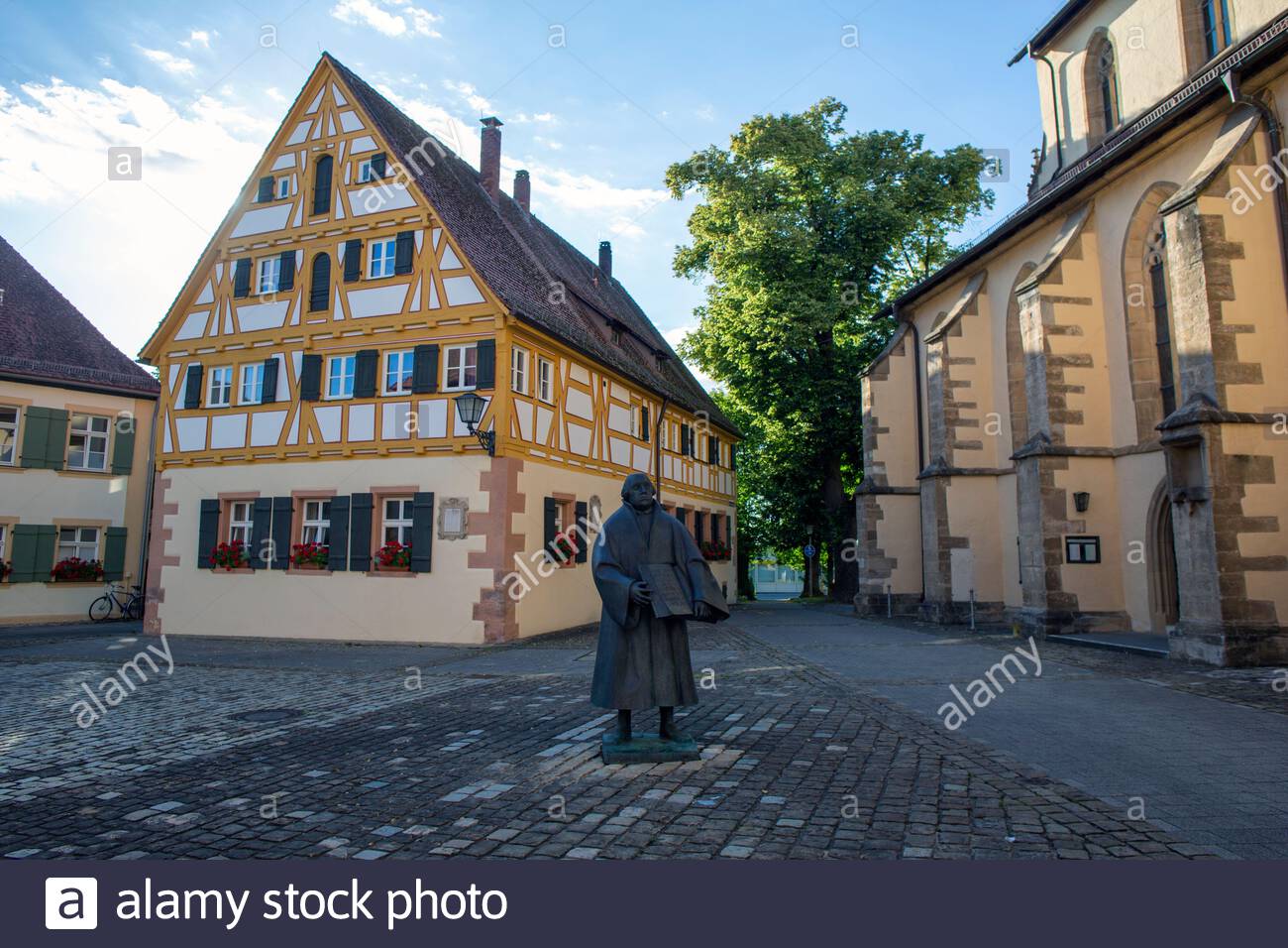 Martin Luther Platz in Weissenburg in Bavaria Stock Photo - Alamy