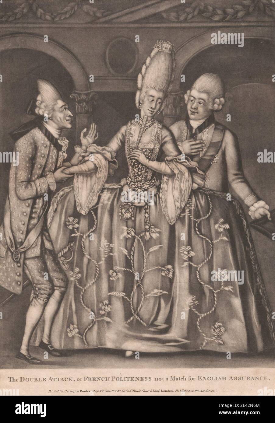 unknown artist, The Double Attack, or French Politeness not a Match for ...