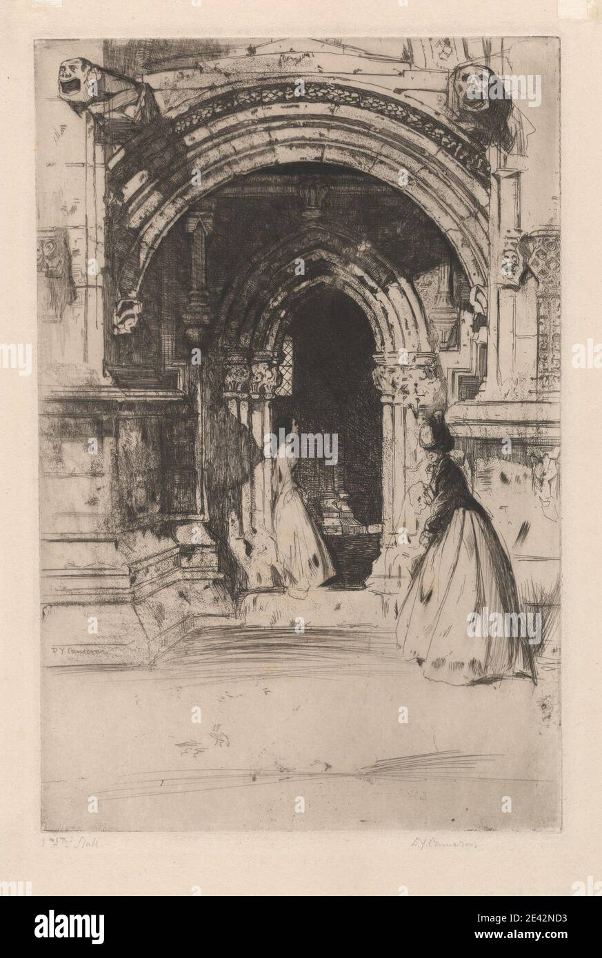 Sir David Young Cameron, 1865â€“1945, British, Roslyn, 1899. Etching ...