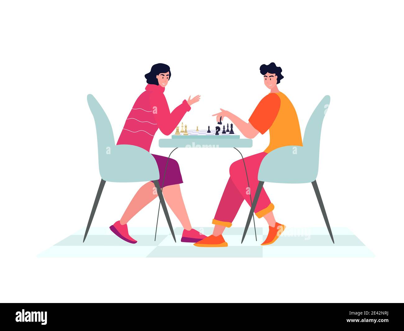 Human chess pieces Stock Vector Images - Alamy