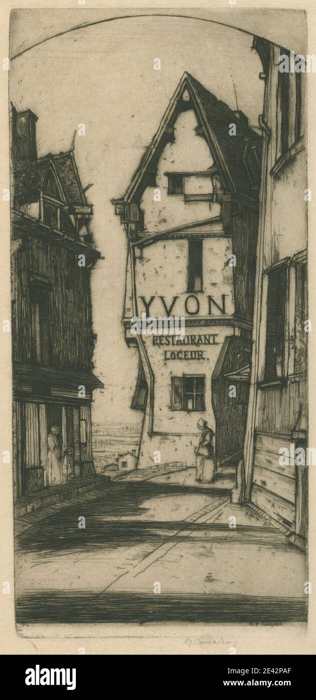 Sir David Young Cameron, 1865â€“1945, British, Yvon, 1911. Etching ...