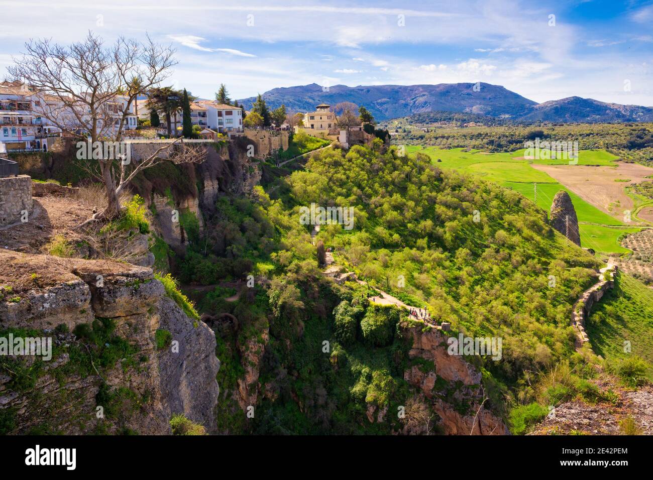Houses historic village cliff background hi-res stock photography and ...