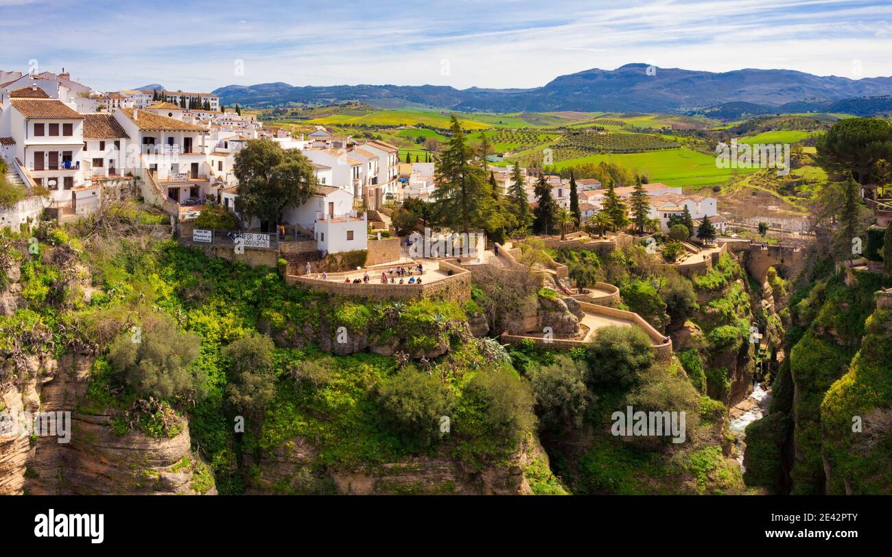Panoramic view city ronda hi-res stock photography and images - Alamy