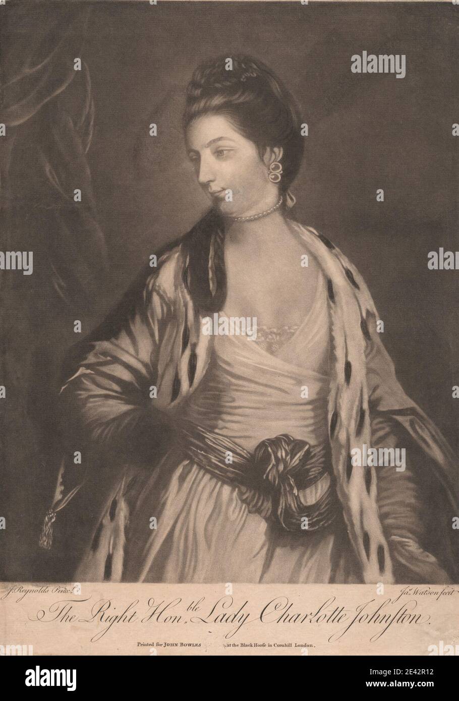 James Watson, 1740â€“1790, British, The Right Honorable Lady Charlotte ...
