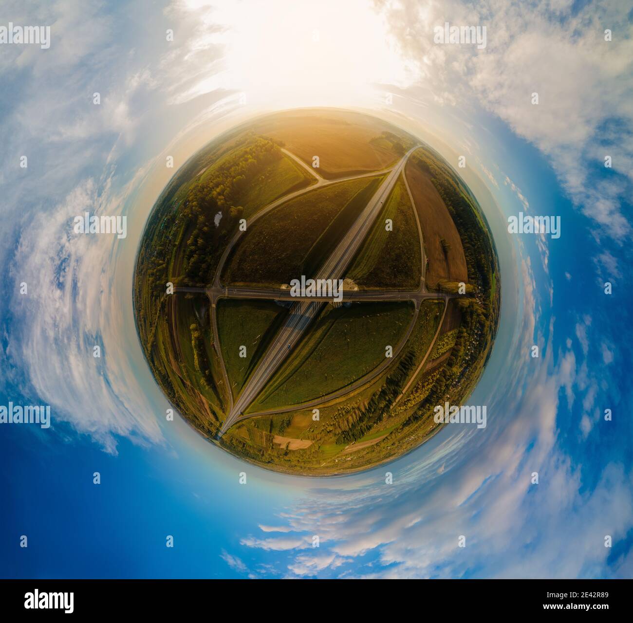 Aerial view around mini hi-res stock photography and images - Alamy