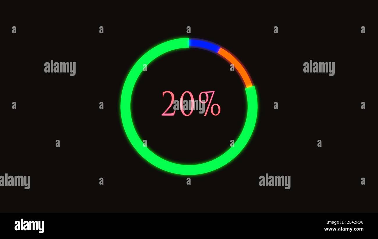 Download upload loading process procents, hi tech infographic element ...