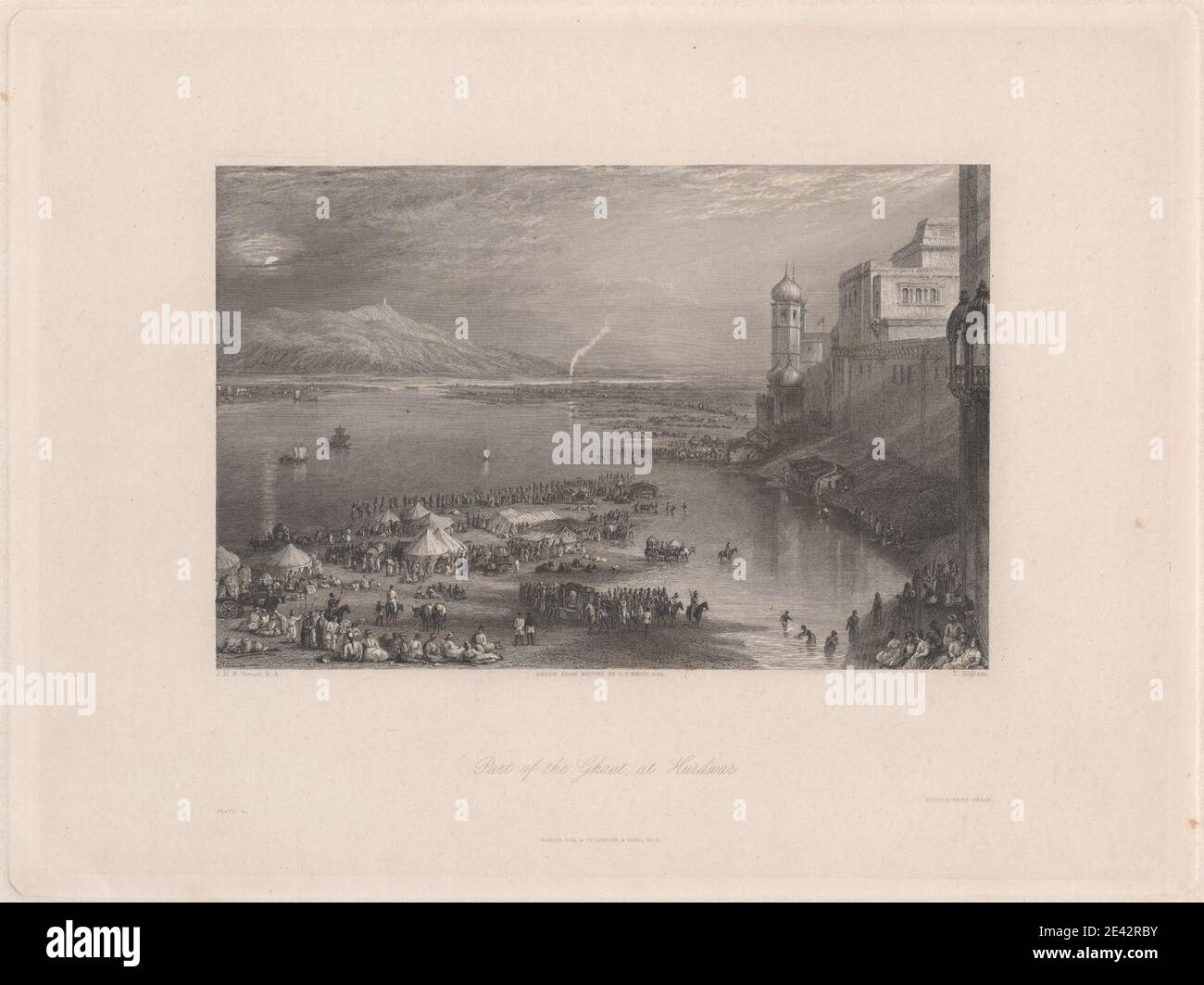 Thomas Higham, 1796â€“1844, British, Part of the Ghaut at Hurdwar, 1836 ...