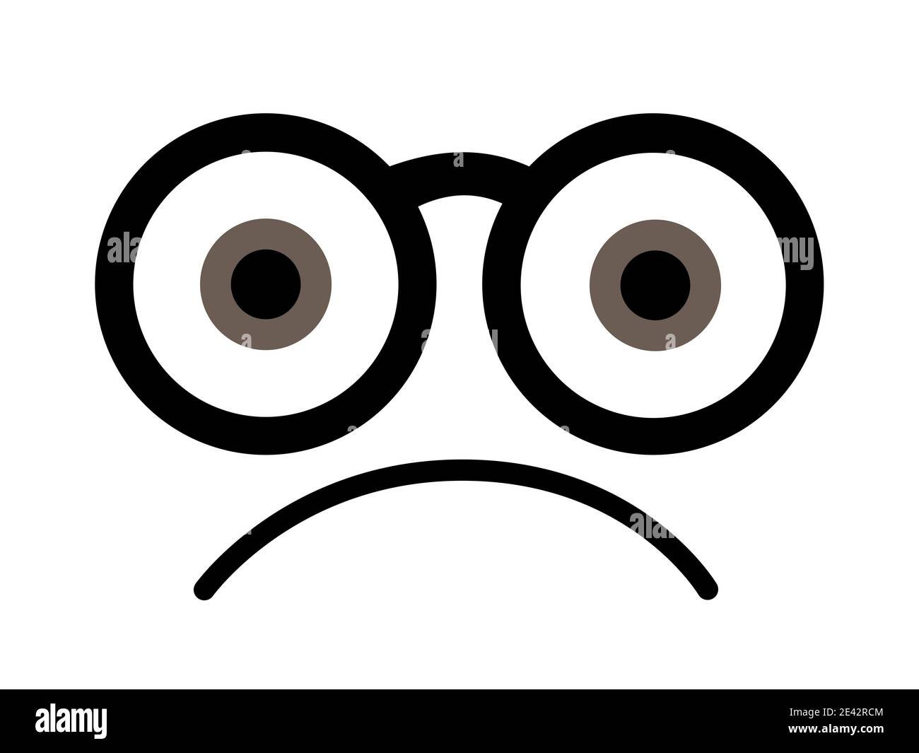 Moroseness - facial expression of morose and grumpy person and man ...