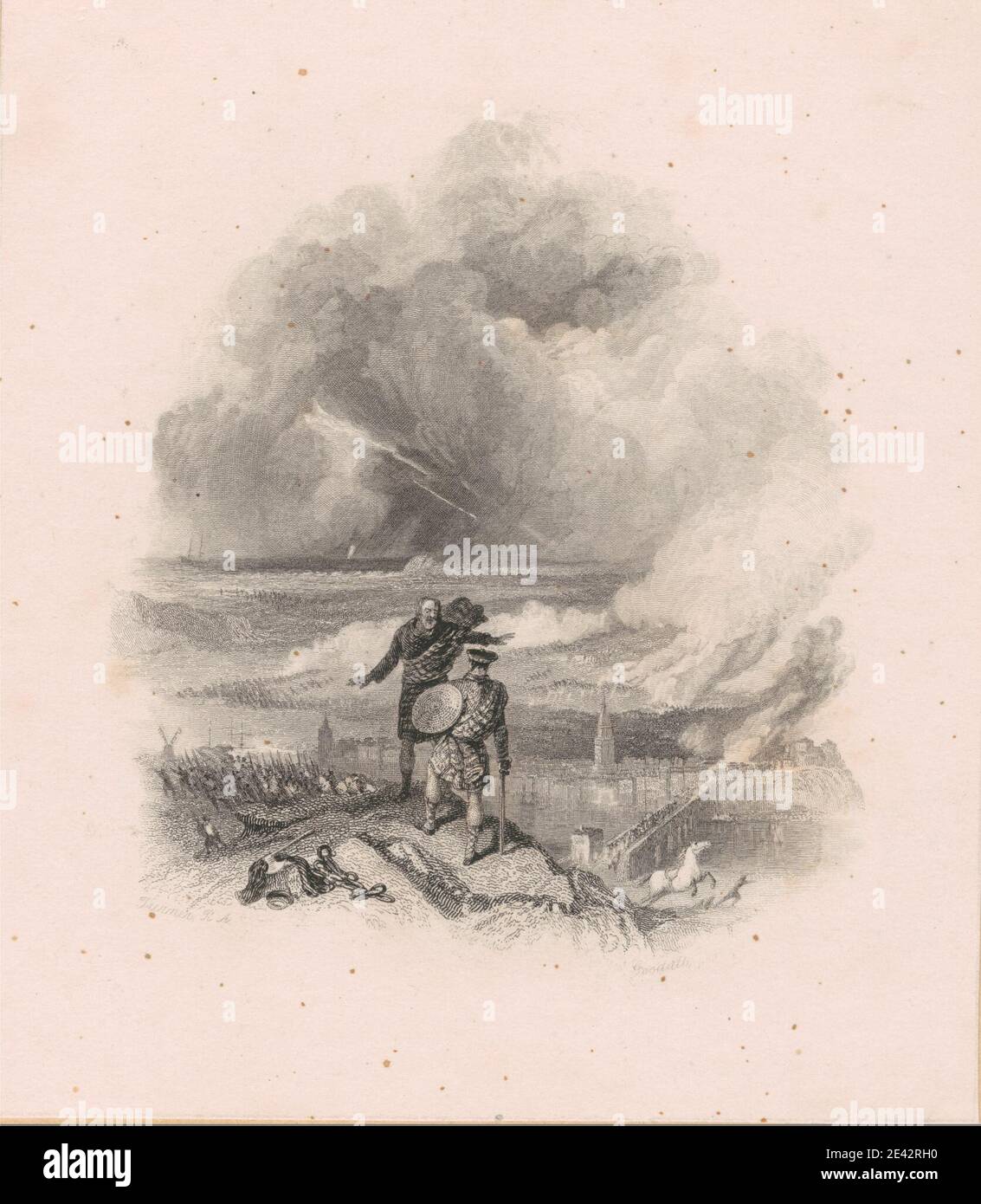 Edward Goodall, 1795â€“1870, British, Lochiel's Warning (Vignette ...