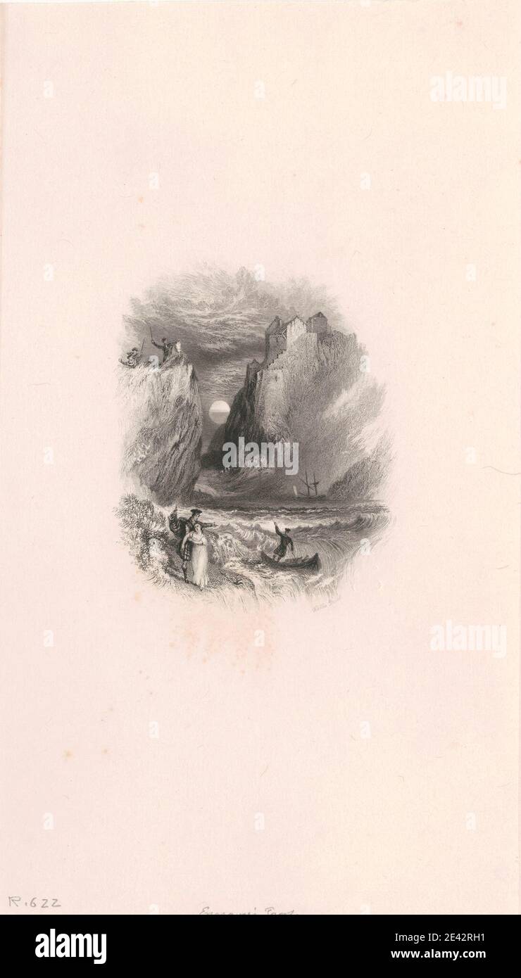 Robert Wallis, 1794â€“1878, British, Lord Ullin's Daughter (Vignette ...