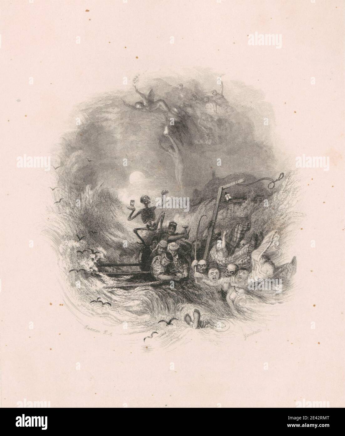 Edward Goodall, 1795â€“1870, British, The Death-Boat of Heligoland ...