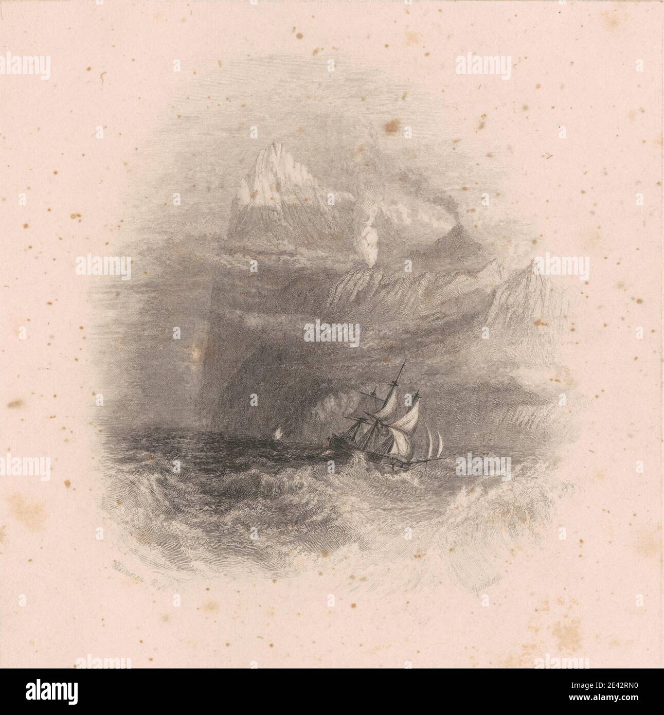 Edward Goodall, 1795â€“1870, British, The Andes Coast (Vignette), 1837 ...