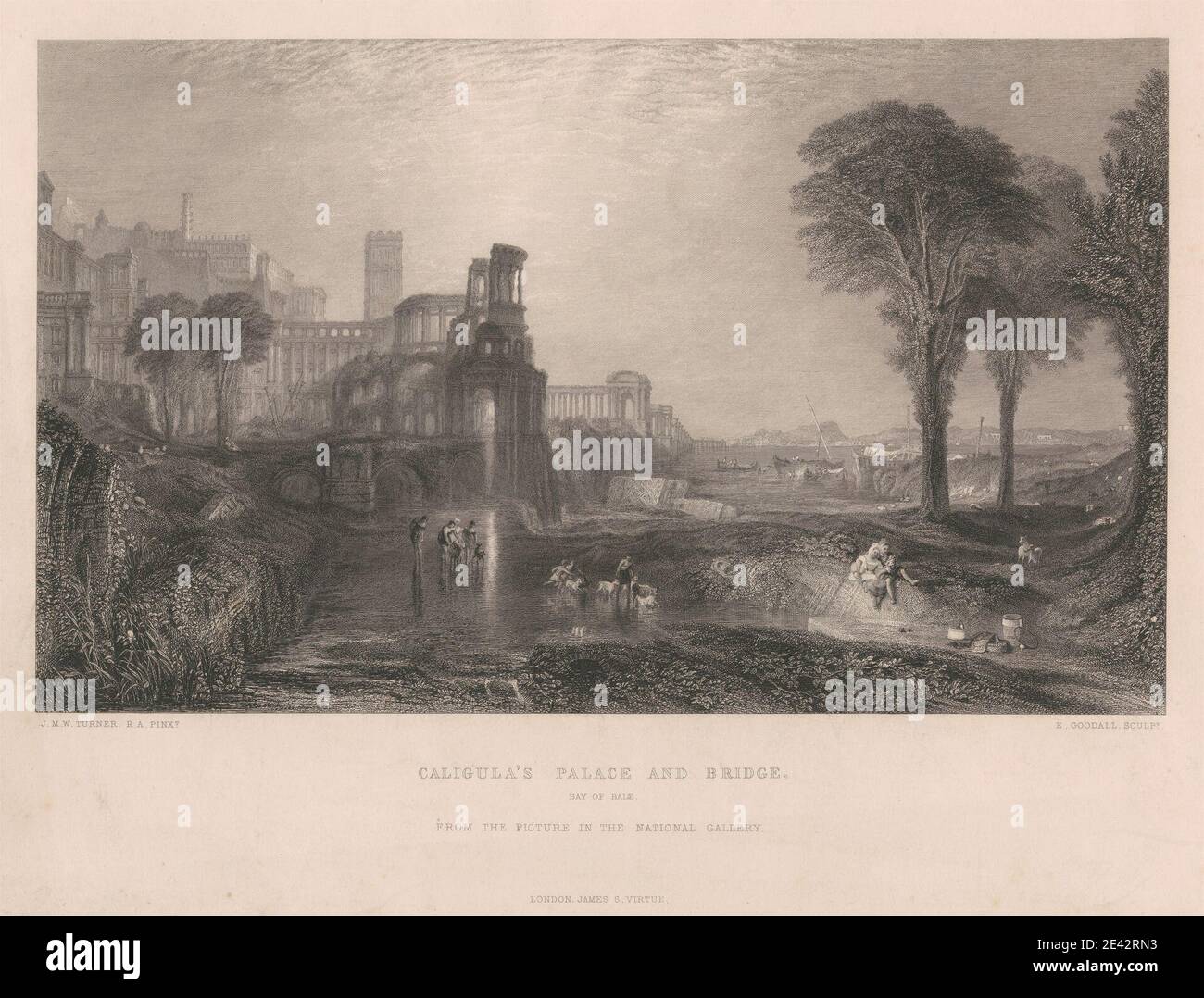 Print made by Edward Goodall, 1795â€“1870, British, Caligula's Palace ...
