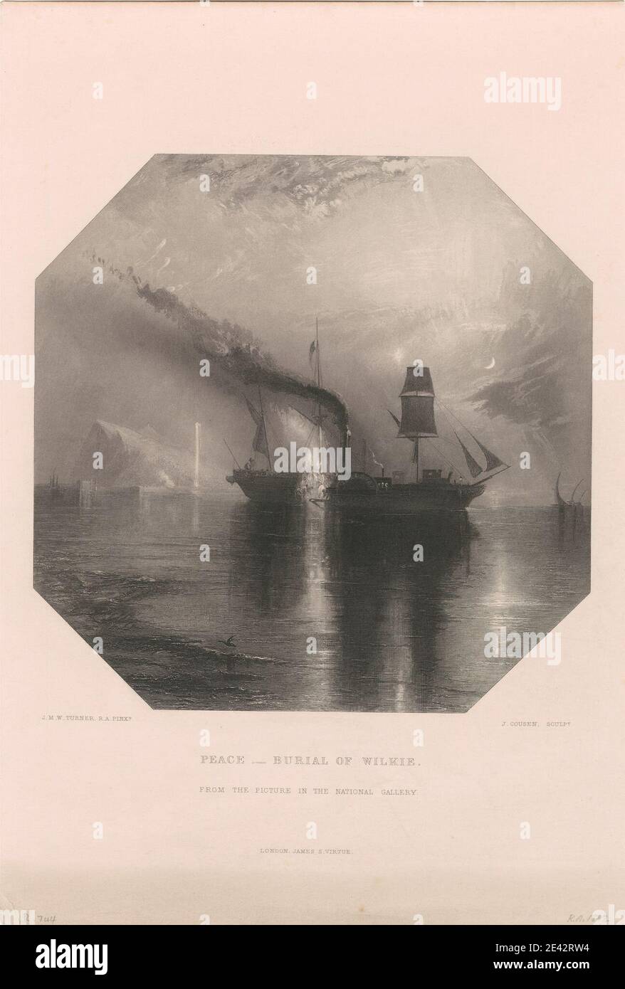 John Cousen, 1804â€“1880, British, Peace: Burial at Sea, ca. 1859-1879 ...