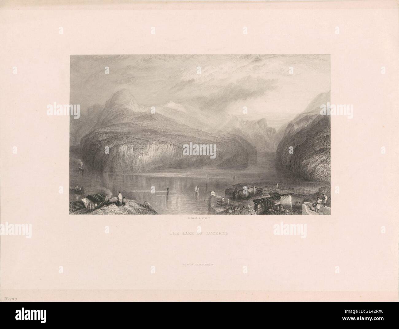 Robert Wallis, 1794â€“1878, British, The Lake of Lucerne, 1859-1879 ...