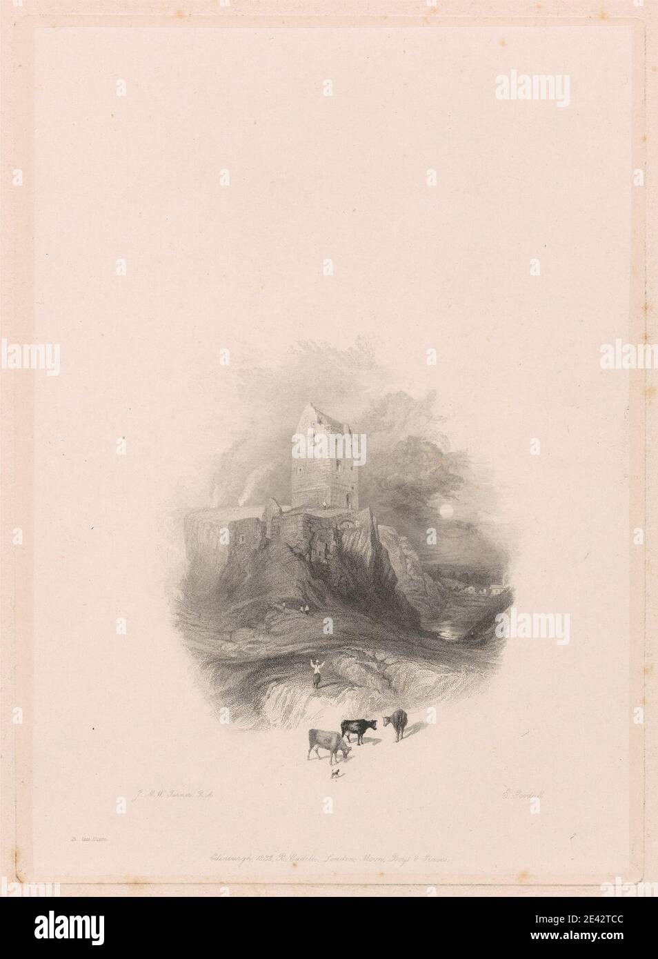 Print made by Edward Goodall, 1795â€“1870, British, Smailholme Tower ...
