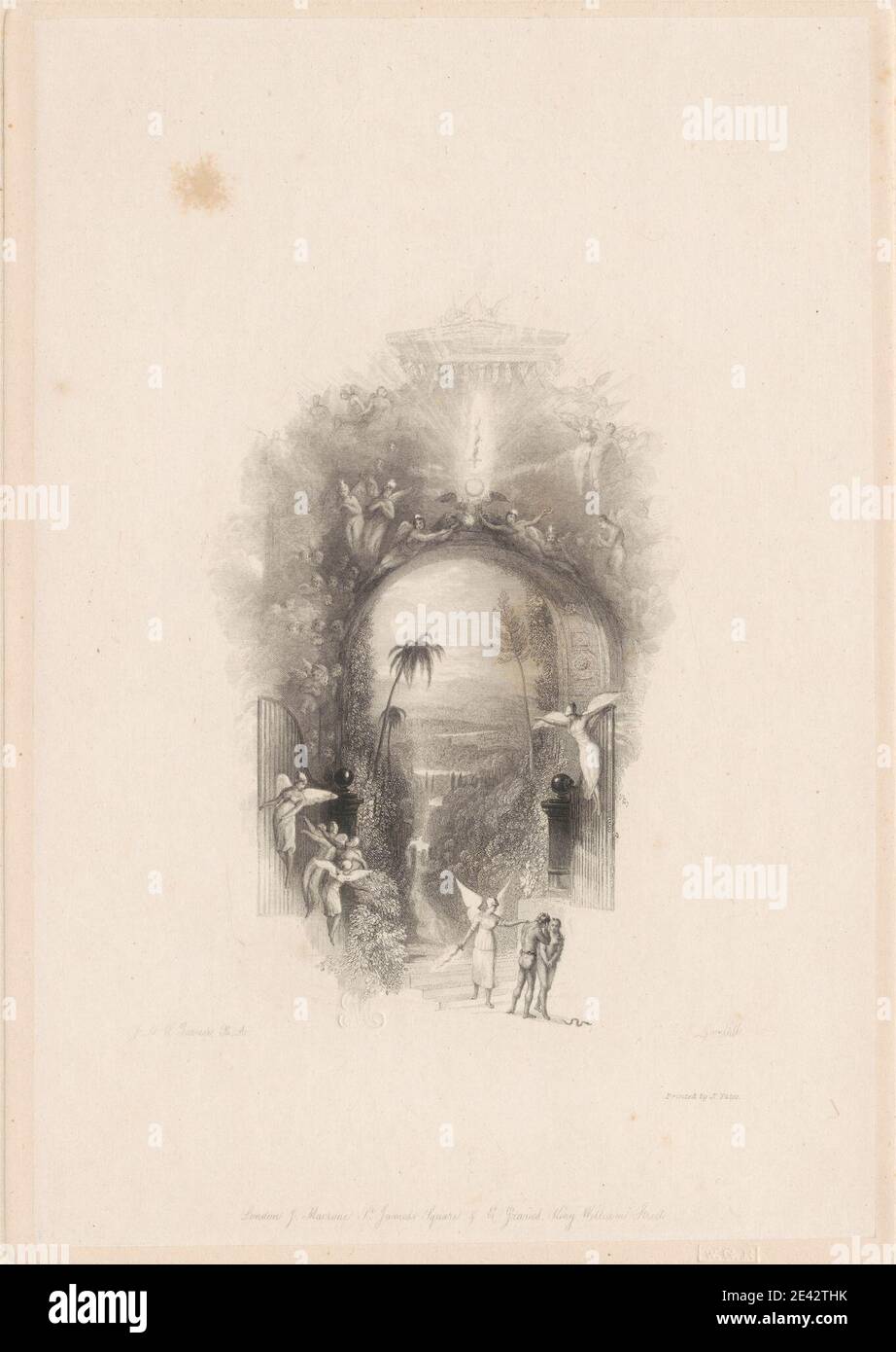 Edward Goodall, 1795â€“1870, British, The Expulsion from Paradise ...