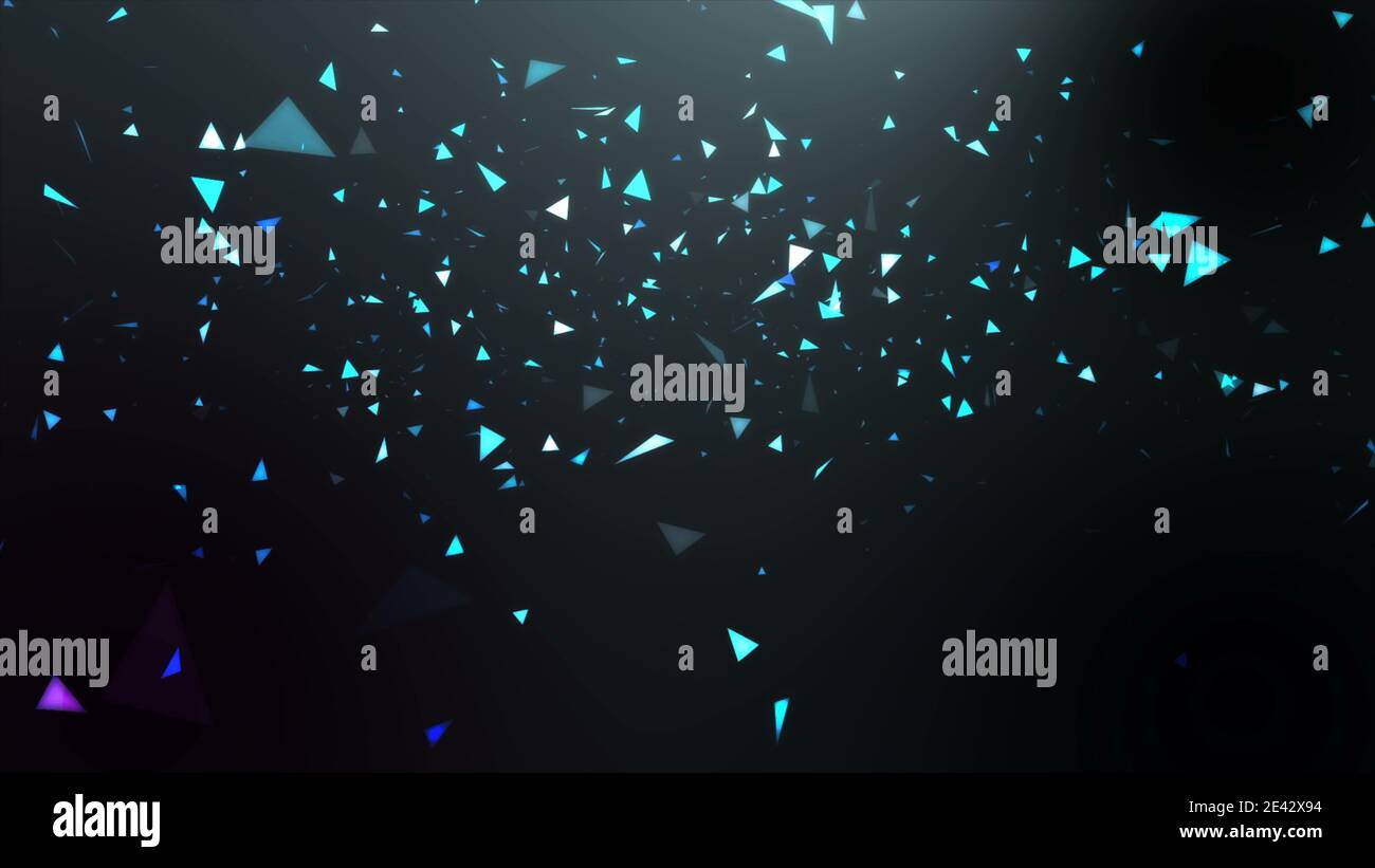 Abstract particles Creative graphic. On black background particles ...
