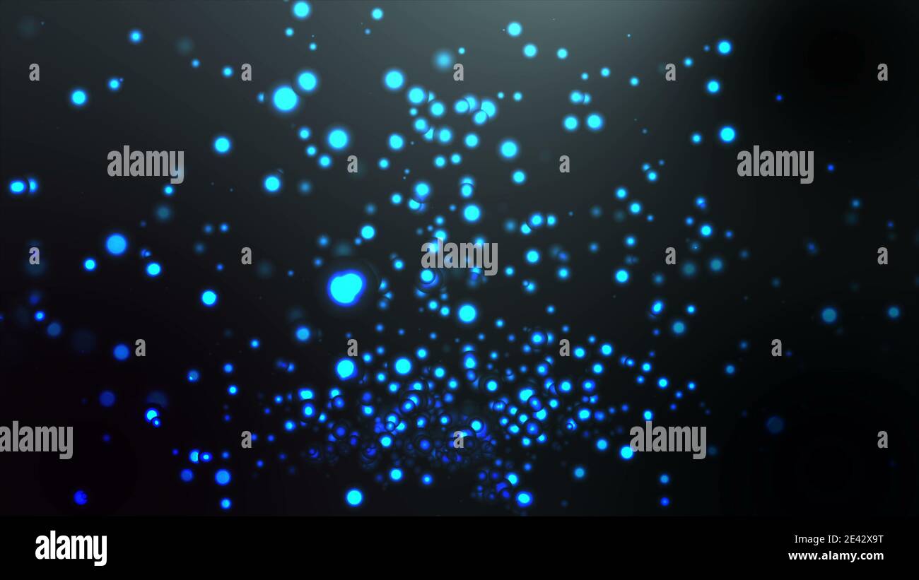 Abstract particles Creative graphic. On black background particles ...