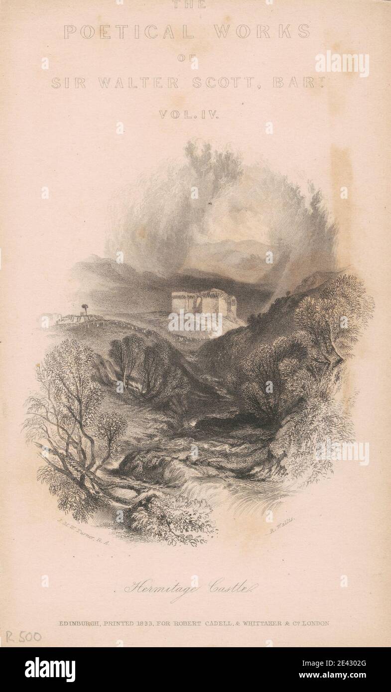 Edward Goodall, 1795â€“1870, British, Caervalerock Castle. Etching ...