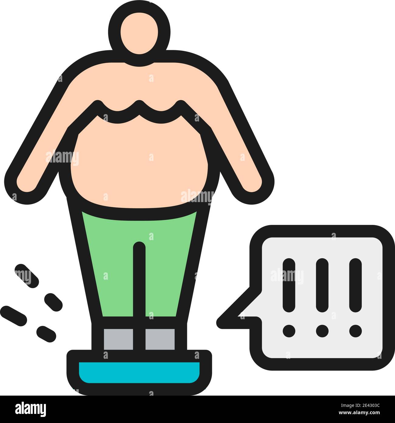 Weighing scales large Stock Vector Images - Alamy