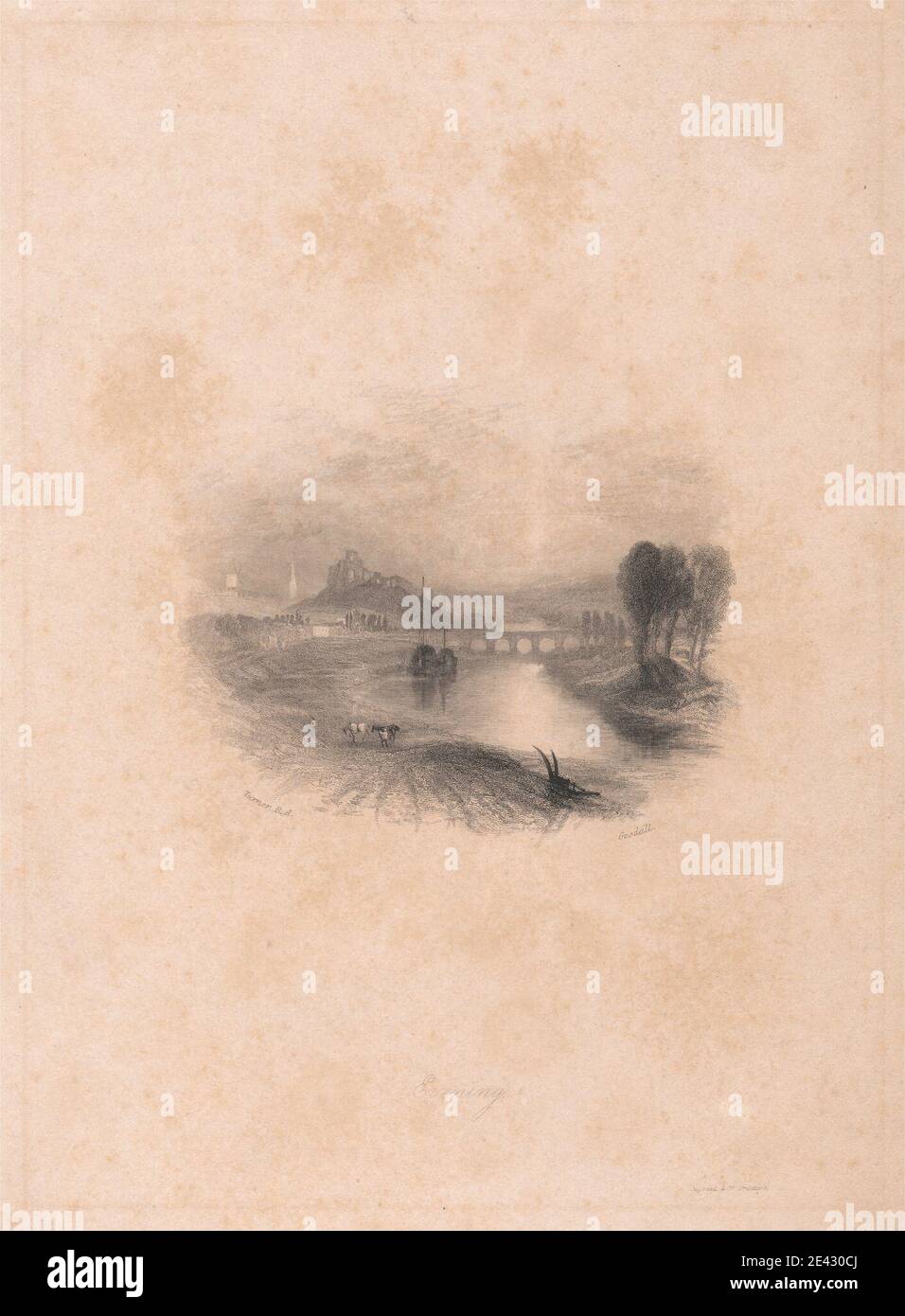 Edward Goodall, 1795â€“1870, British, Evening, 1833. Etching and ...