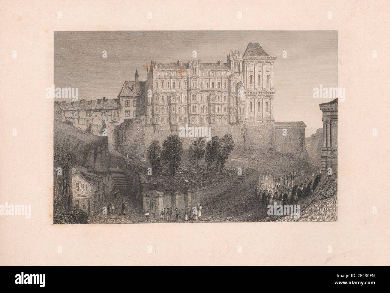 Robert Wallis, 1794â€“1878, British, Palais at Blois, 1833. Line ...