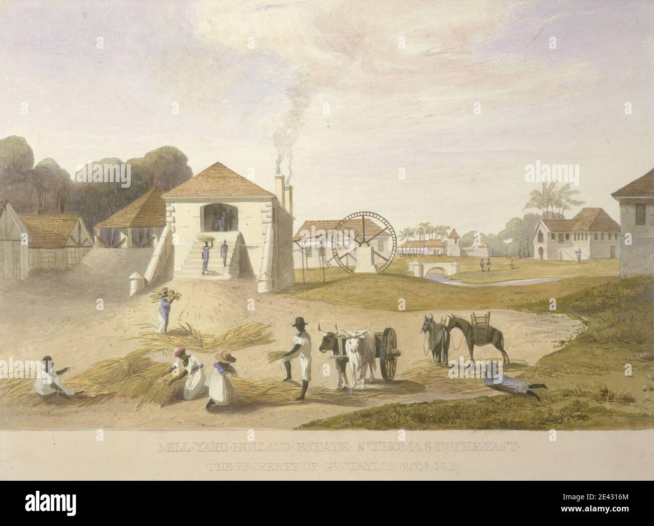 James Hakewill, 1778â€“1843, British, Mill Yard, Holland Estate, St ...