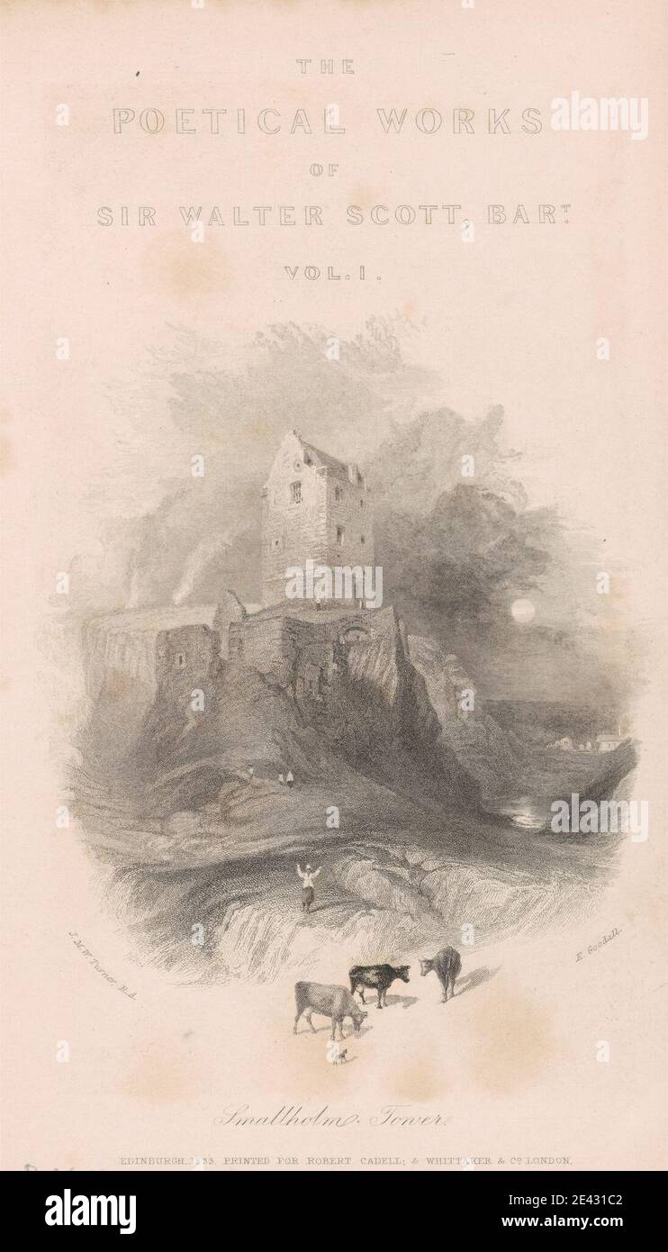 Print made by Edward Goodall, 1795â€“1870, British, Smailholme Tower ...