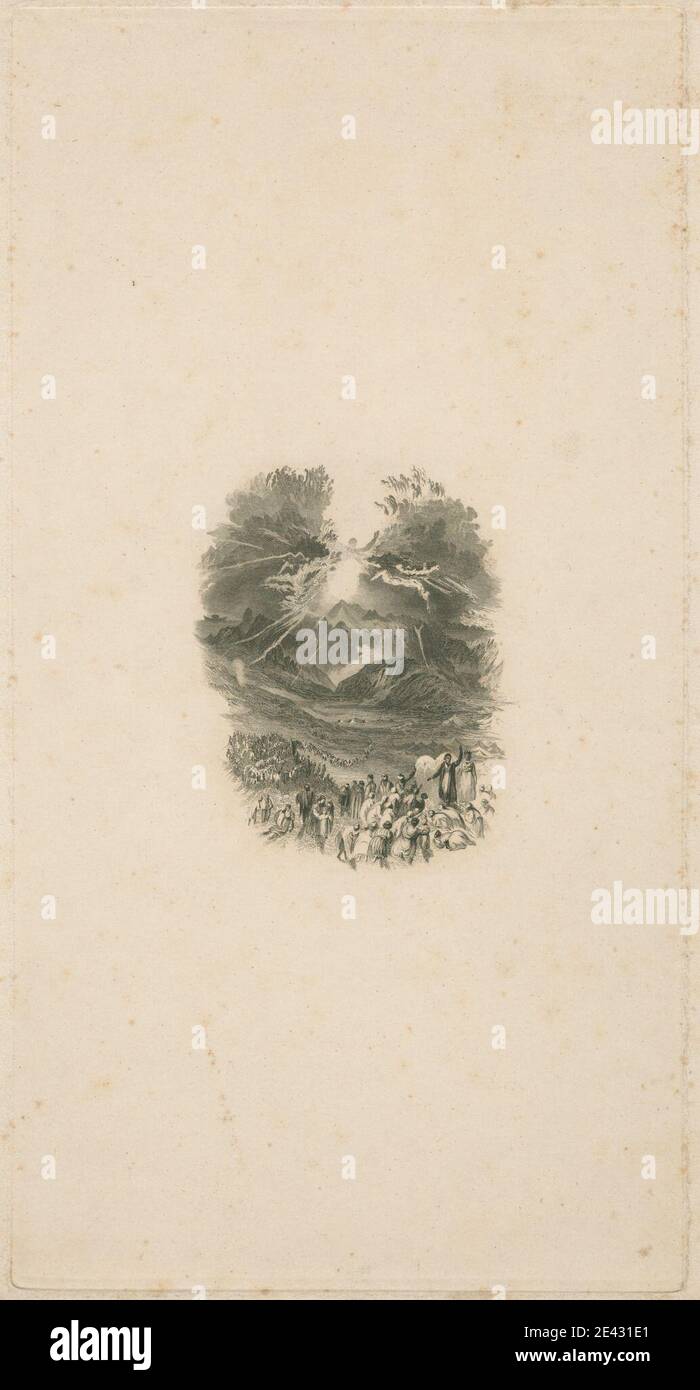 Robert Wallis, 1794â€“1878, British, Sinai's Thunder, 1837. Line ...