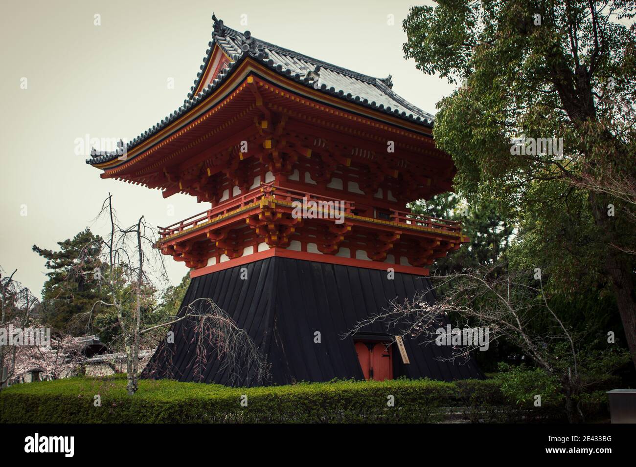 Beautiful view of the Ninnaji temple in Northern Kyoto, Japan Stock ...