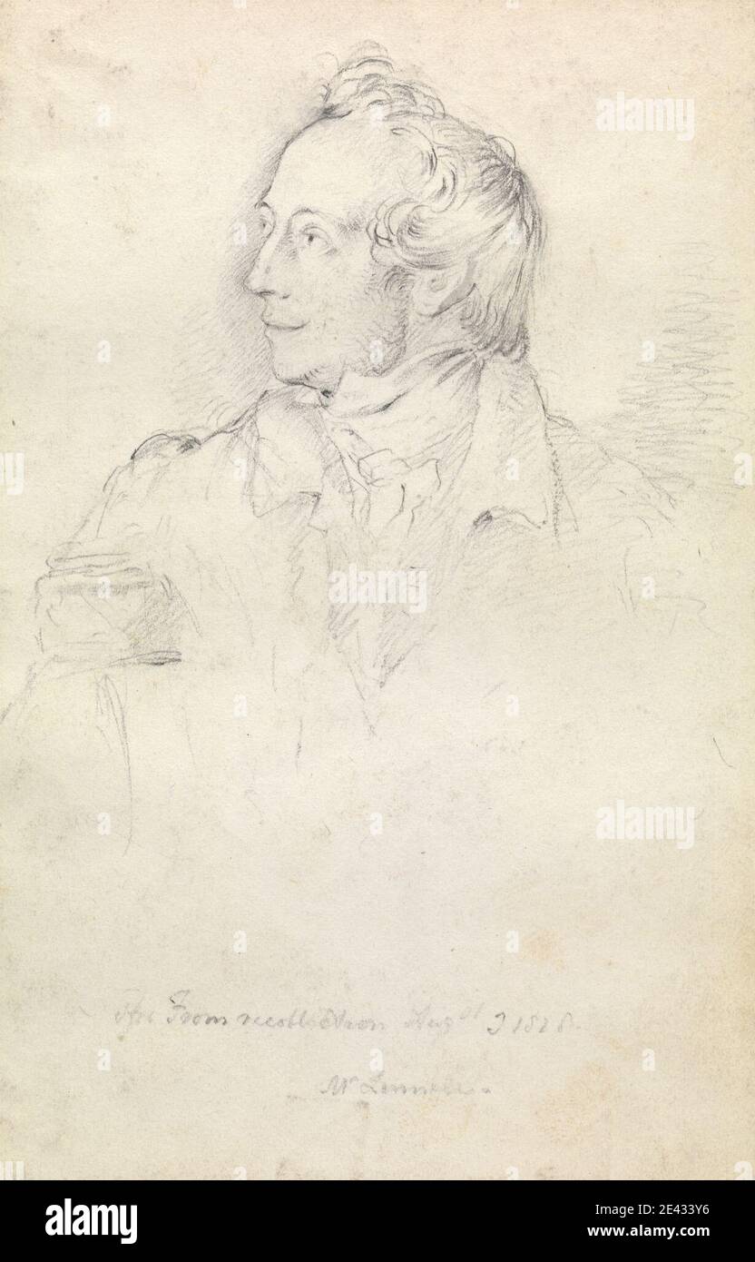 George Richmond, 1809â€“1896, British, John Linnell, 1828. Graphite on ...