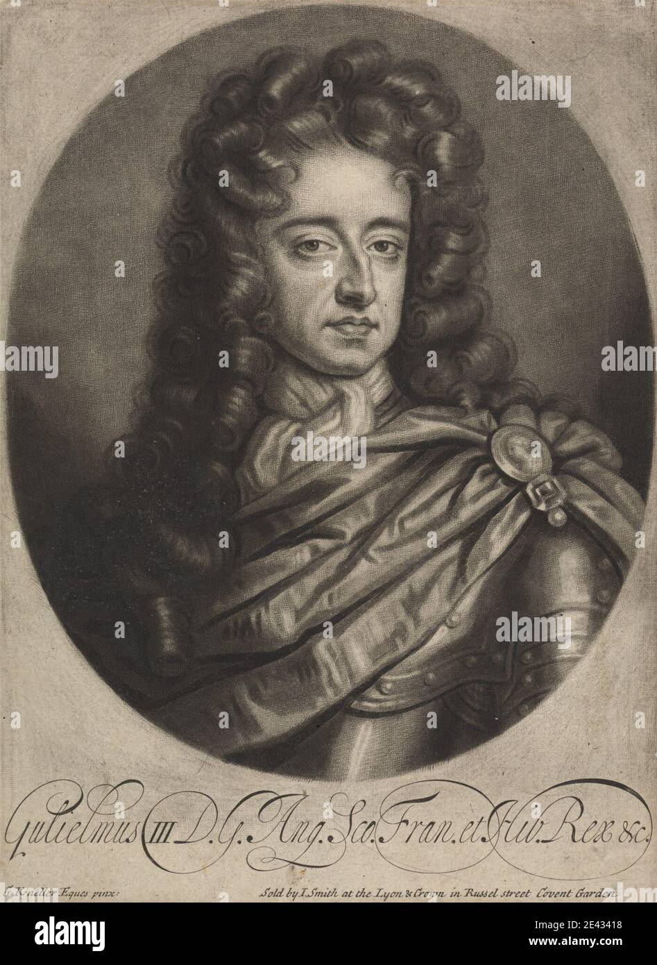 John Smith, 1652â€“1743, British, William III. Mezzotint Stock Photo ...