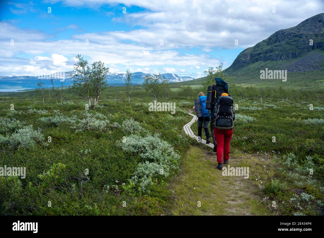 Beautiful view hikers trekking hi-res stock photography and images - Alamy