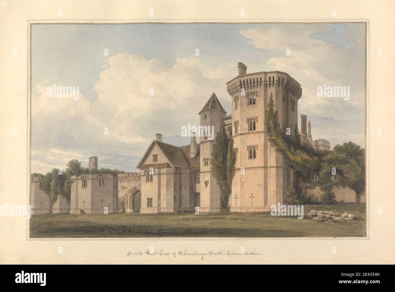 Tudor house drawing hi-res stock photography and images - Alamy
