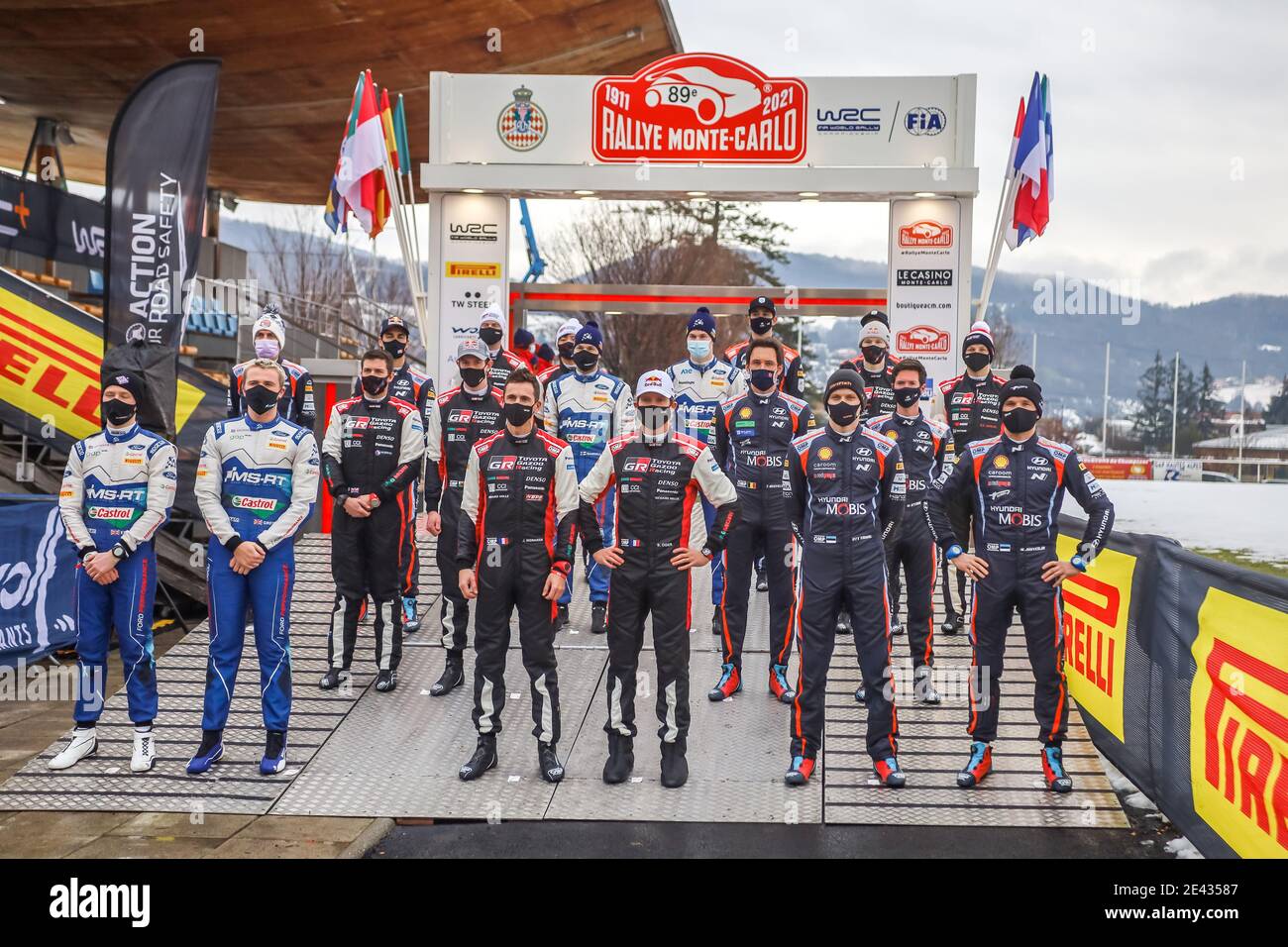 Official WRC Drivers photo during the 2021 WRC World Rally Car ...