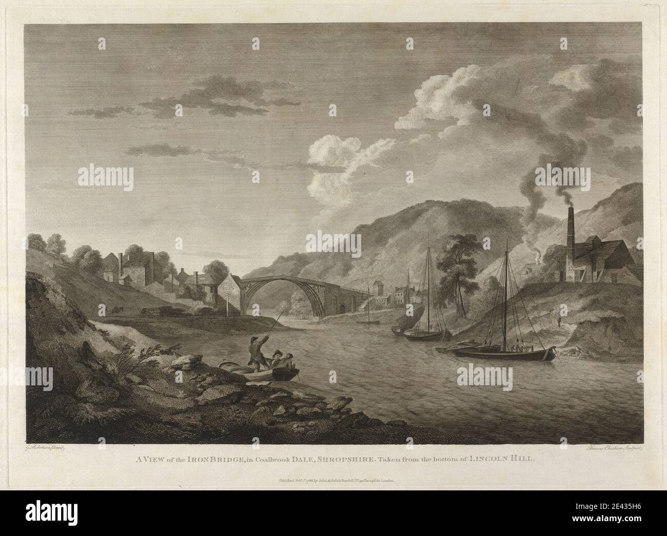 Francis Chesham, 1749â€“1806, British, A View of the Iron Bridge, in ...