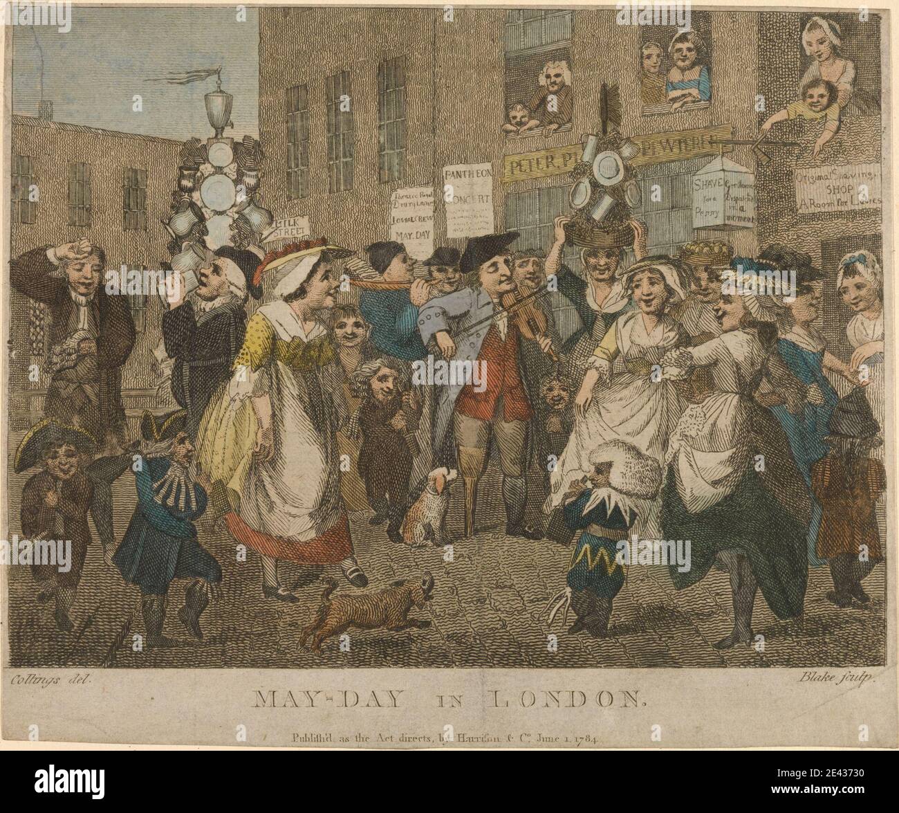 William Blake, 1757â€“1827, British, May-Day in London, 1784. Hand ...
