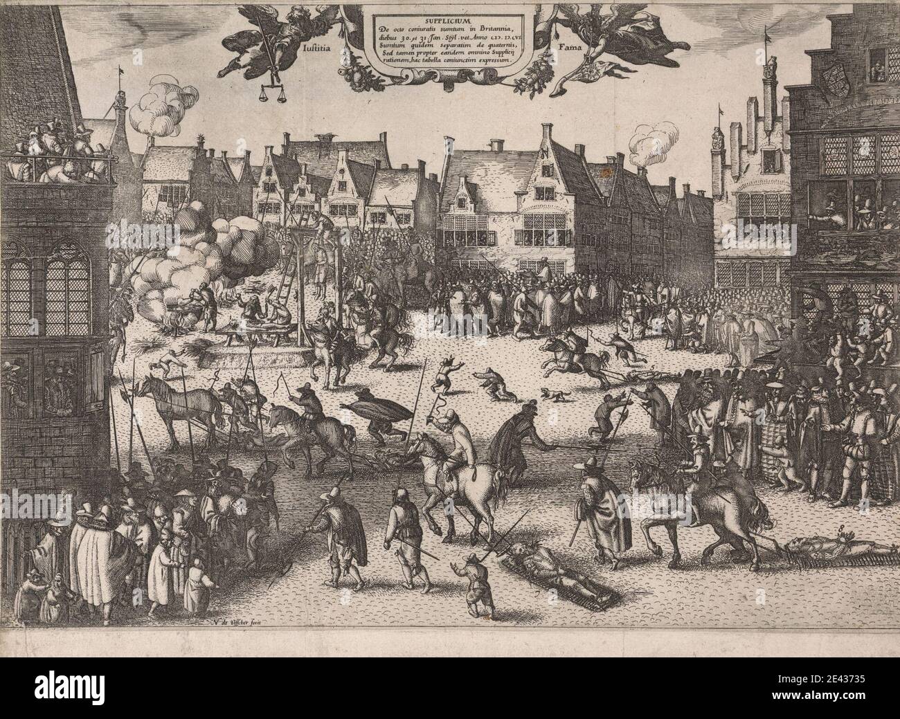 Nikolaus Visscher, 1597â€“1651, Dutch, The Scene at the Execution of ...